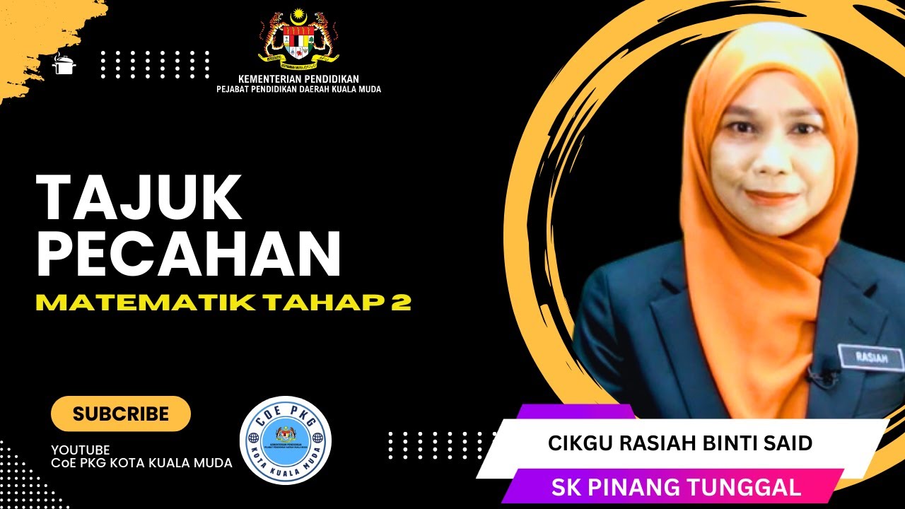 MATEMATIK TAHAP 2 : PECAHAN - CKG RASIAH SK PINANG TUNGGAL - PENGAJARAN ...