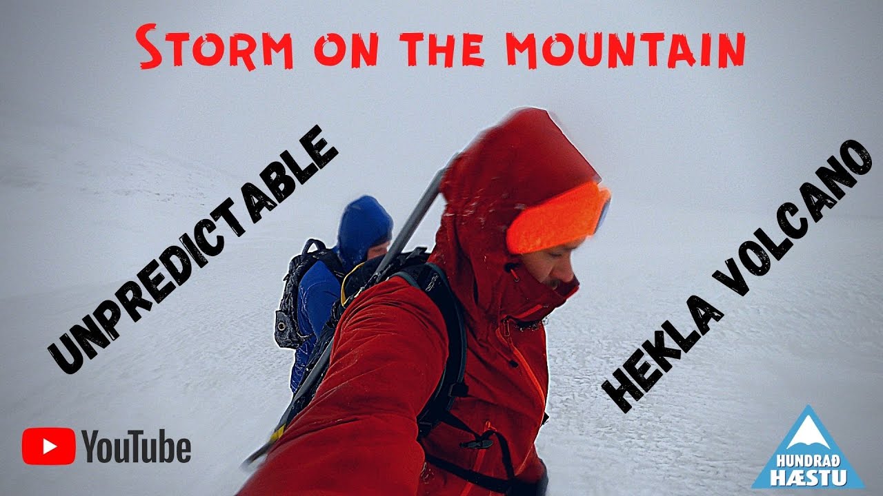 One of the most active volcanoes in Iceland - Hekla (1,491 m.) - Ascent during the storm. - YouTube