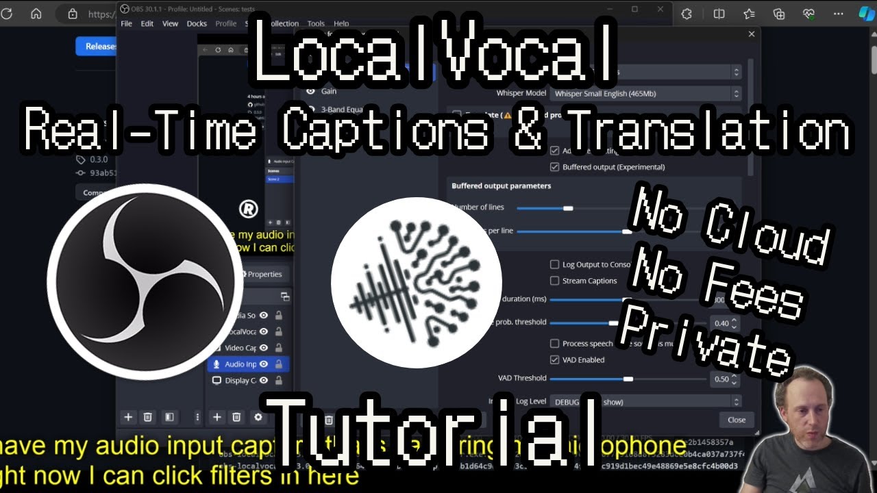 Real-Time Captions & Translation OBS LocalVocal [Tutorial] - YouTube
