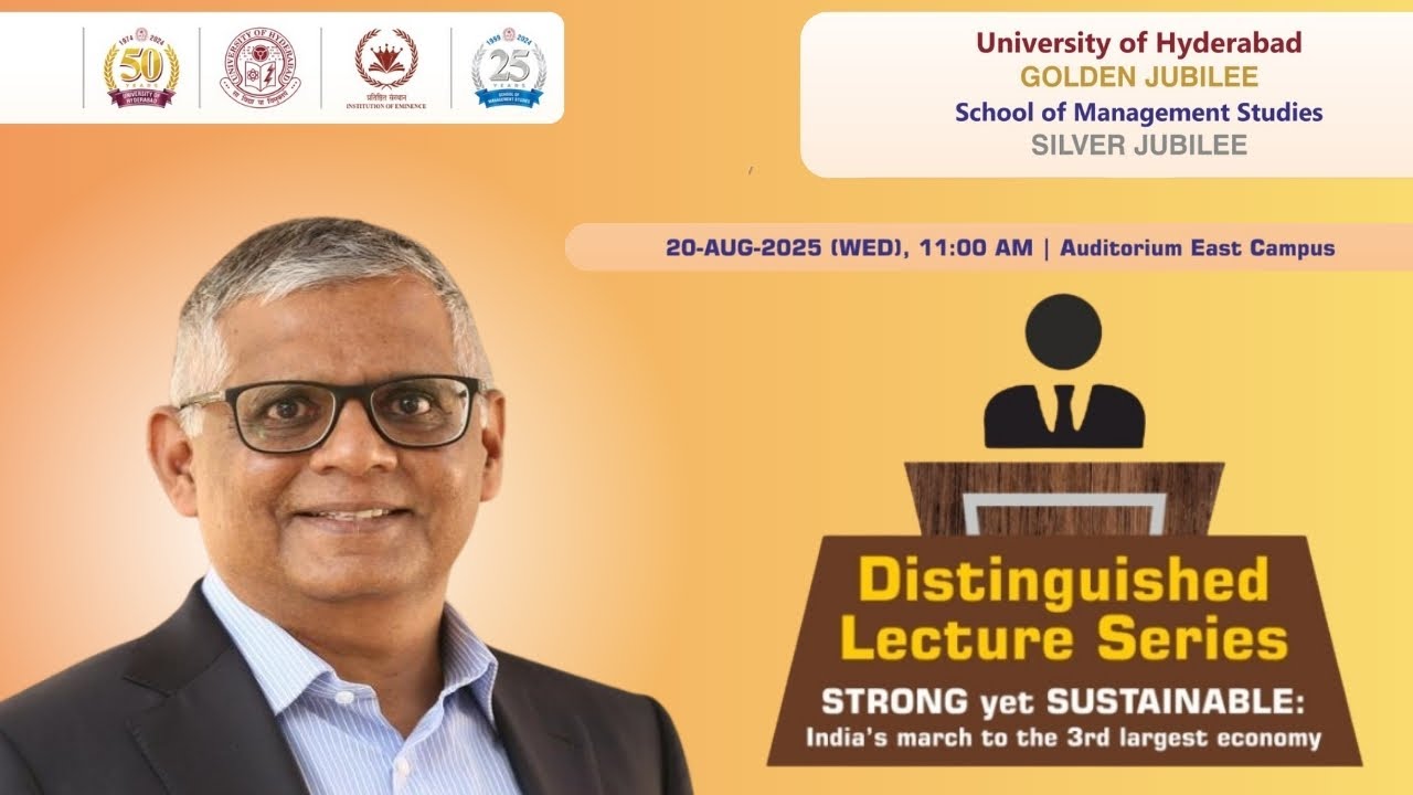 UoH Golden Jubilee | SMS Silver Jubilee | Distinguished Lecture Series ...