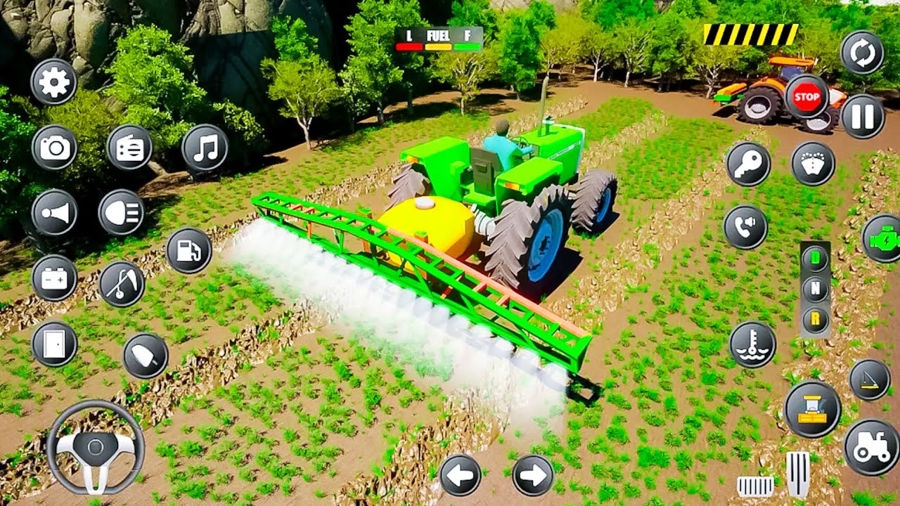 Real Tractor Driving:#10-Tractor Farming-Tractor Simulator-Wheat ...