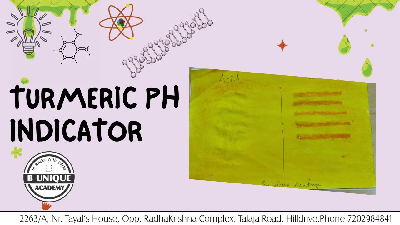 Turmeric pH indicator for acid-base #chemistry #scienceexperiment # ...