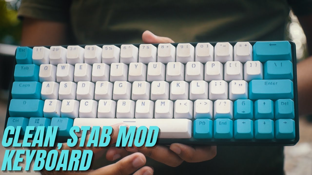 Cinematic of GK64 keyboard mod, clean dan Holee mod. - YouTube