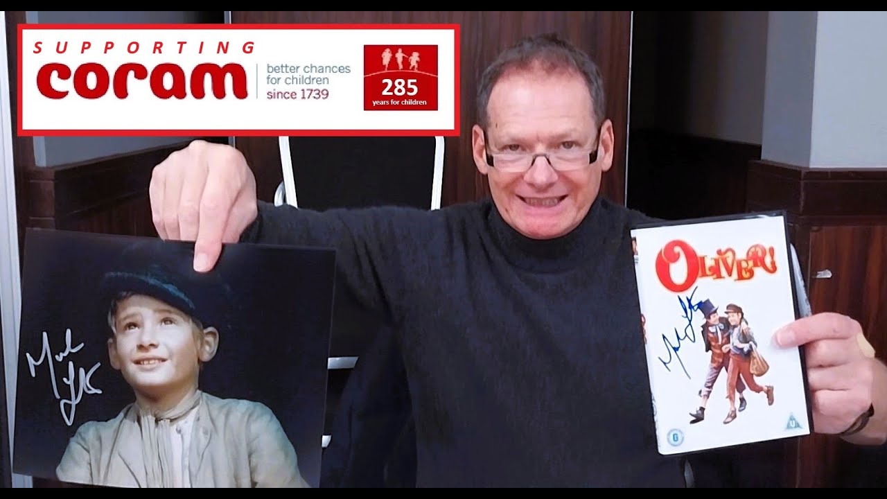 For CORAM charity : MARK LESTER signed OLIVER 1968 DVD+photo DONATED to ...