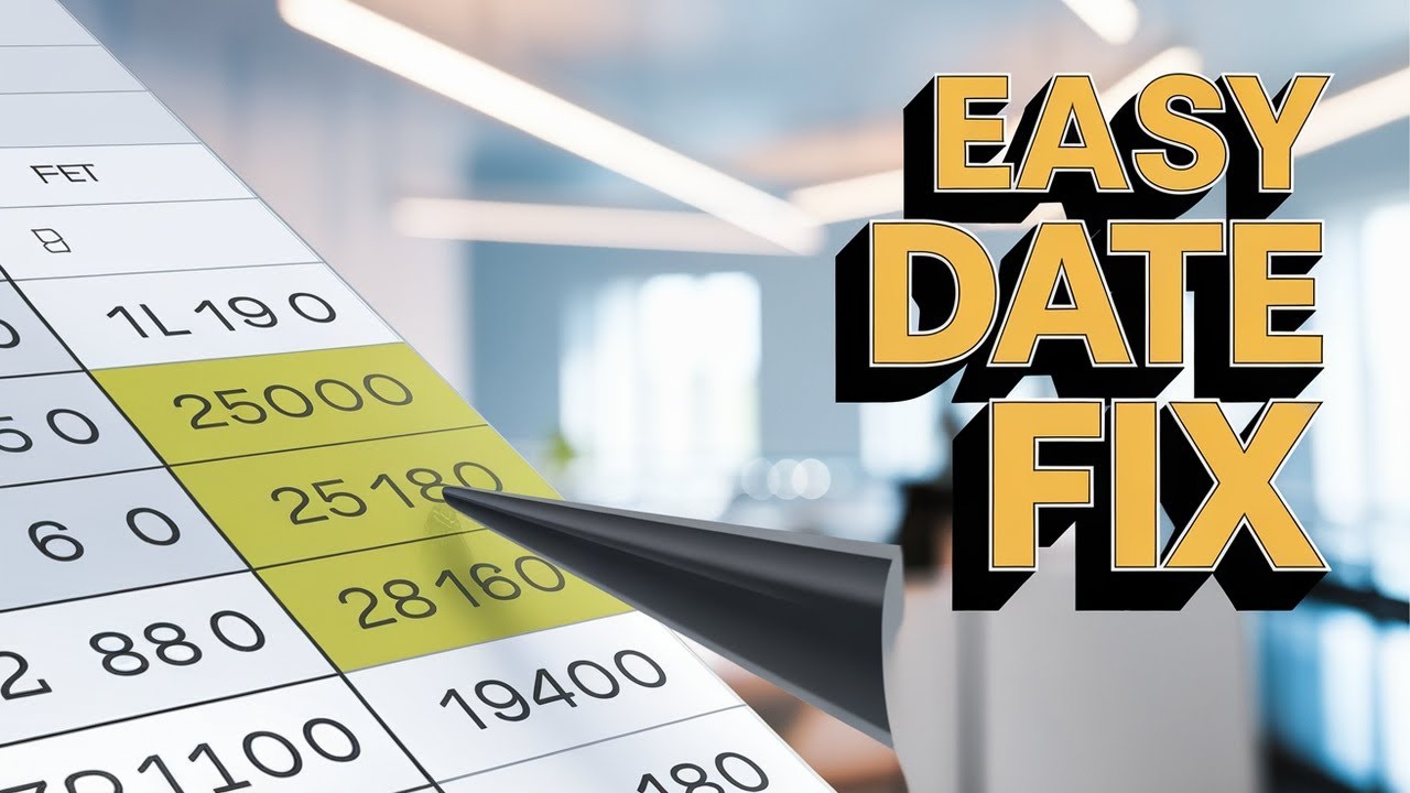 How to change Date format in Dots, Slashes & Hyphens in MS Excel - YouTube