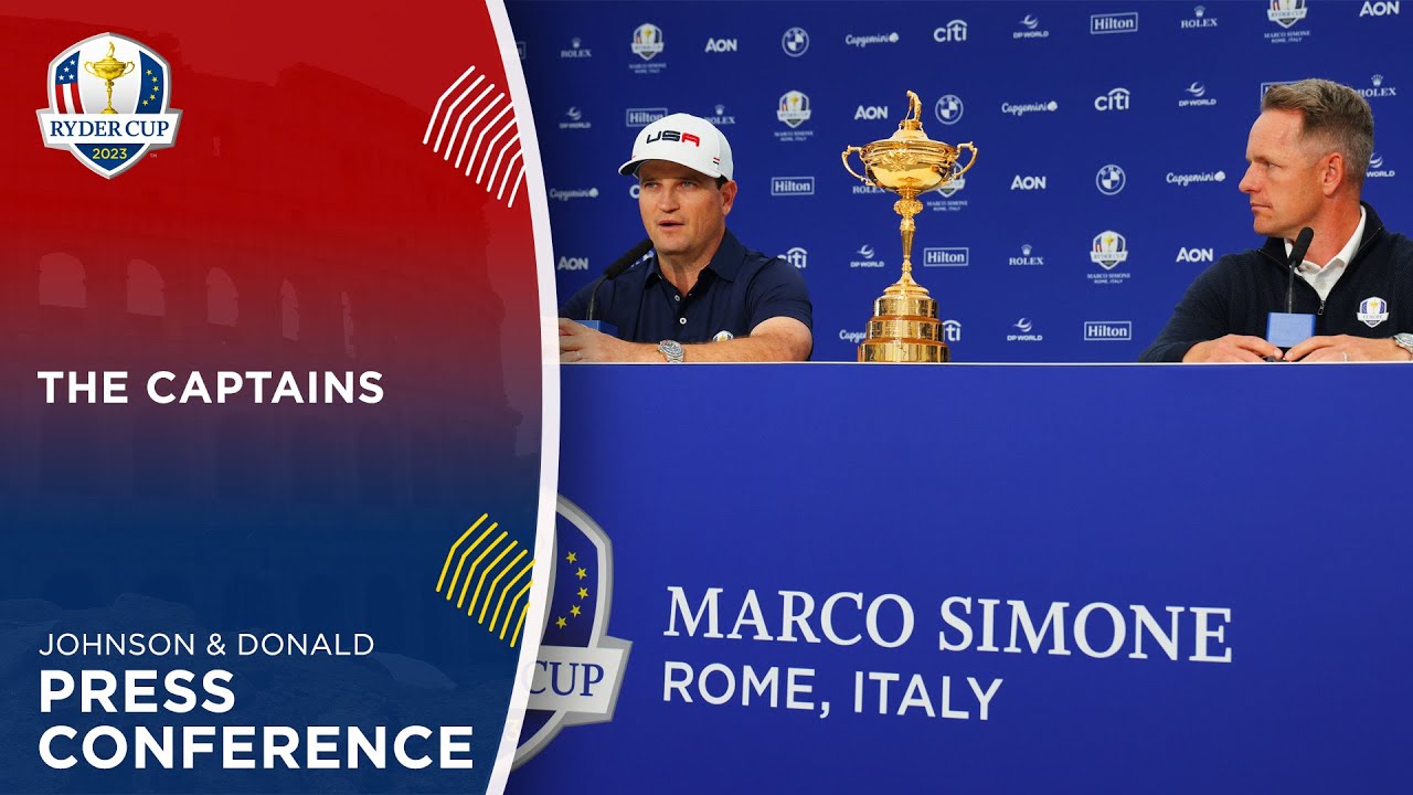 LIVE | Zach Johnson & Luke Donald Press Conference | 2023 Ryder Cup ...
