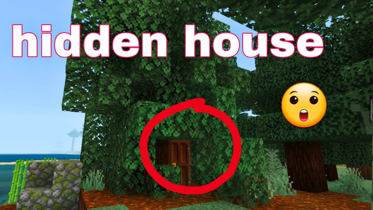 minecraft:how can he build a hidden house wow tree house - YouTube