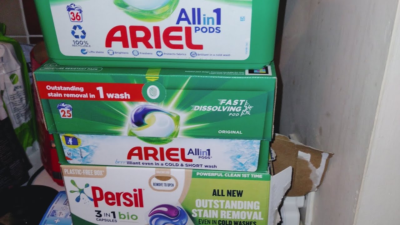persil bold 2 in 1 Ariel washing powder keeping your clothes clean 🫧 ...