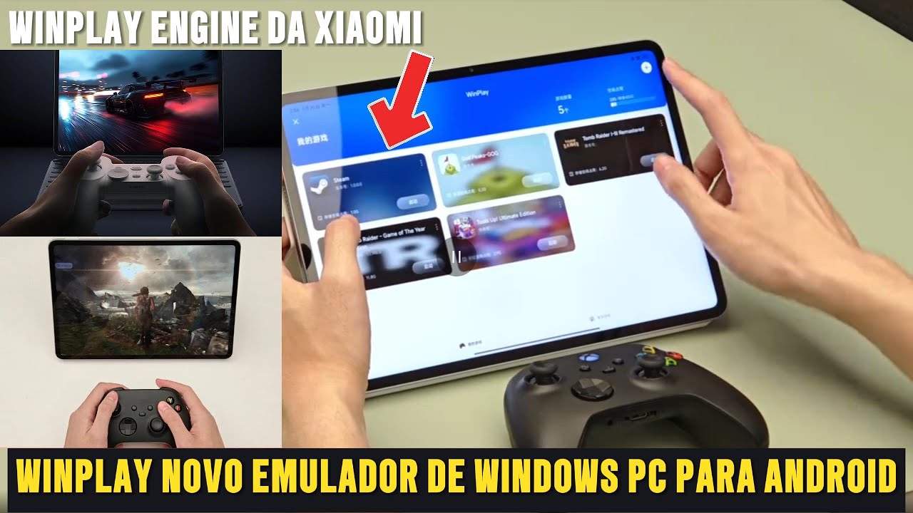WINPLAY NOVO EMULADOR DE JOGOS DE PC WINDOWS DA XIAOMI PARA CELULAR E TABLET! - YouTube