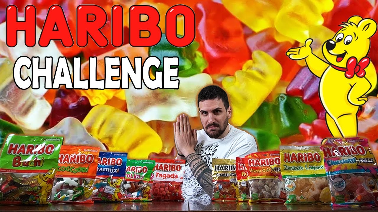 MANGIO TUTTO IL MENÙ HARIBO CHALLENGE - 2 KG CARAMELLE HARIBO - MAN VS ...