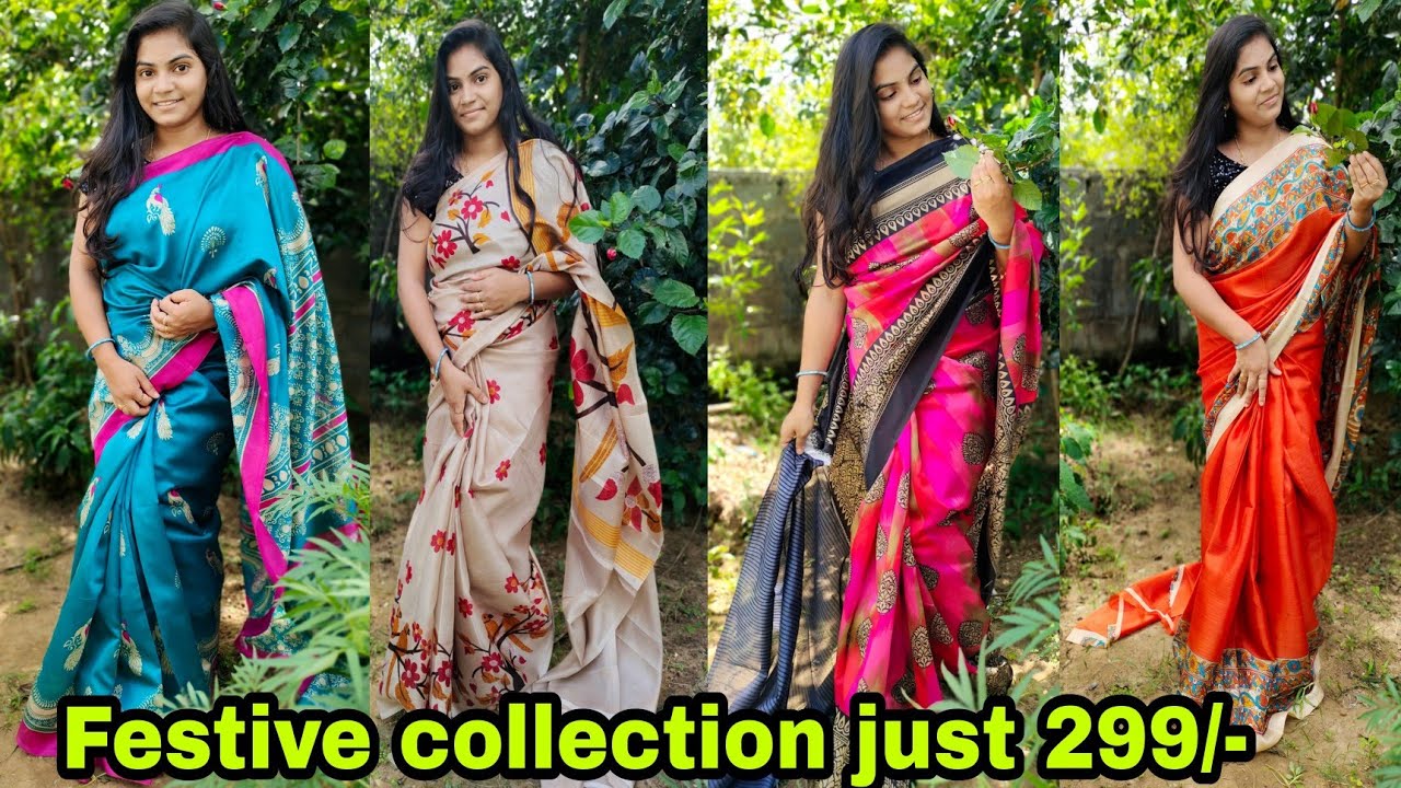 Festive collection మైసూర్ silk sarees 299/- Cod easy and return ...