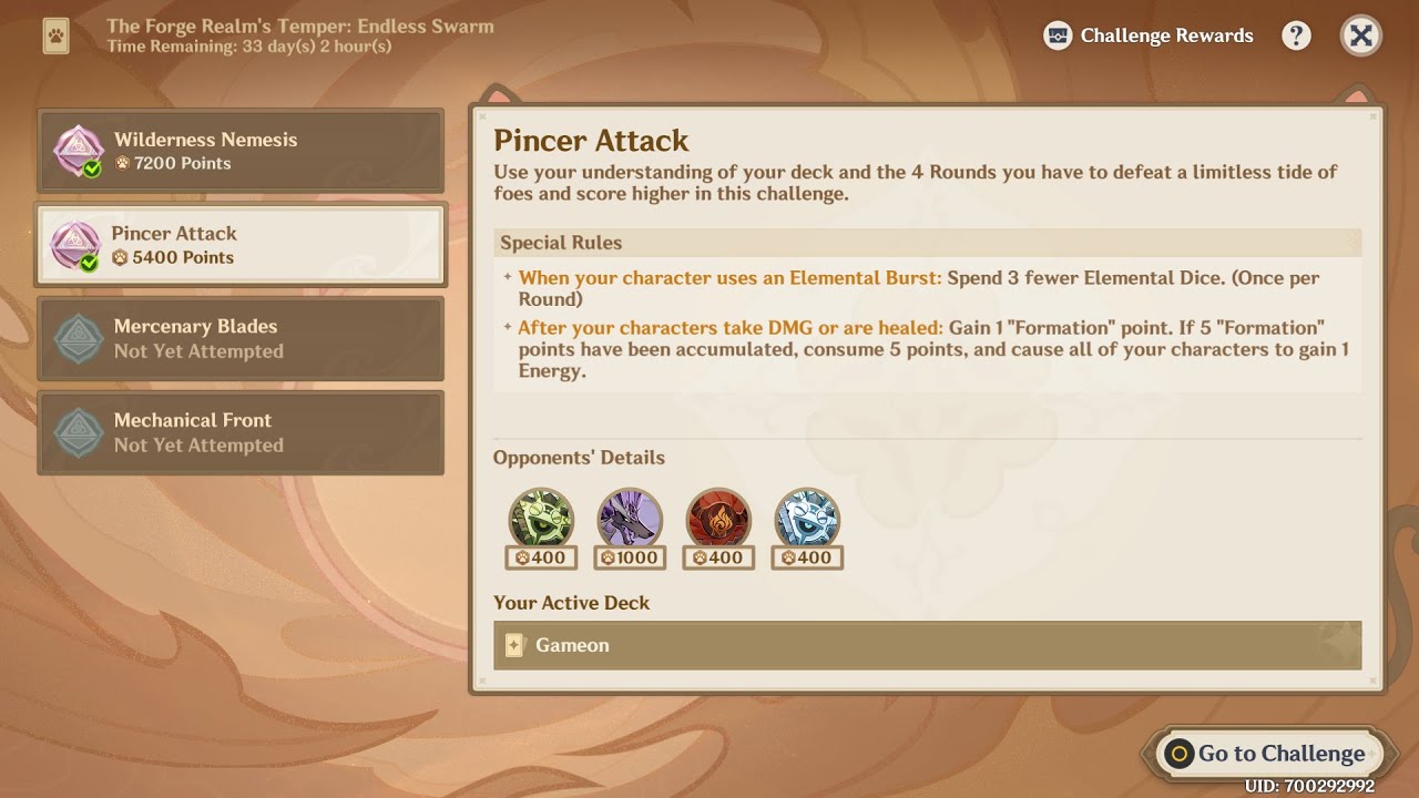 Pincer Attack | The Forge Realm's Temper: Endless Swarm [ Genshin ...