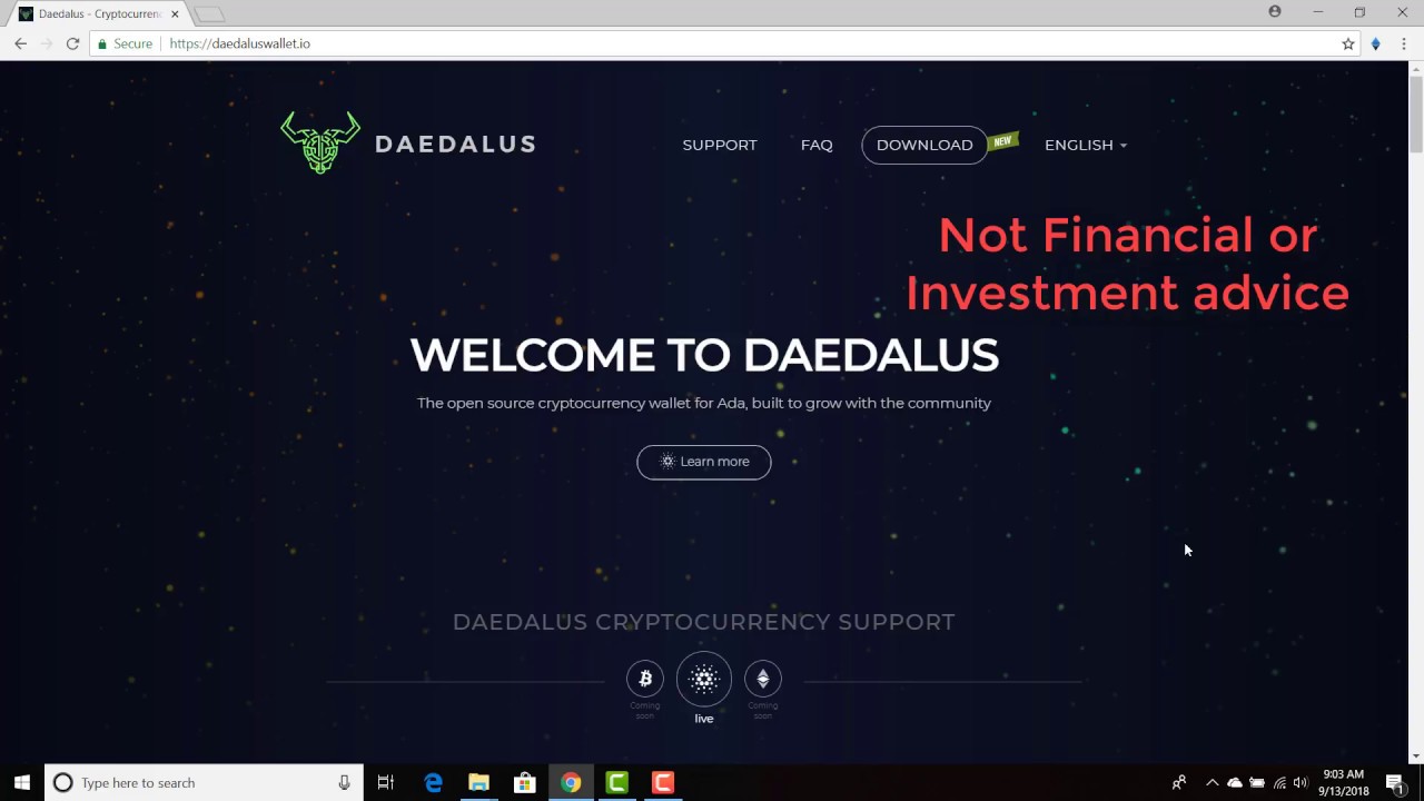 How to install Daedalus Wallet and safeguard your ADA - YouTube