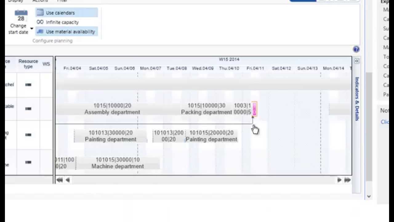 Production Scheduler Material Availability - YouTube