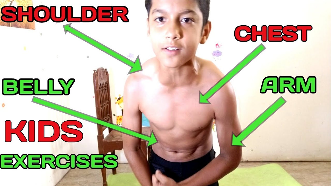 GET STRONG ! ARMS + LEGS + SHOULDERS + CHEST +ABS EXERCISES FOR KIDS ...