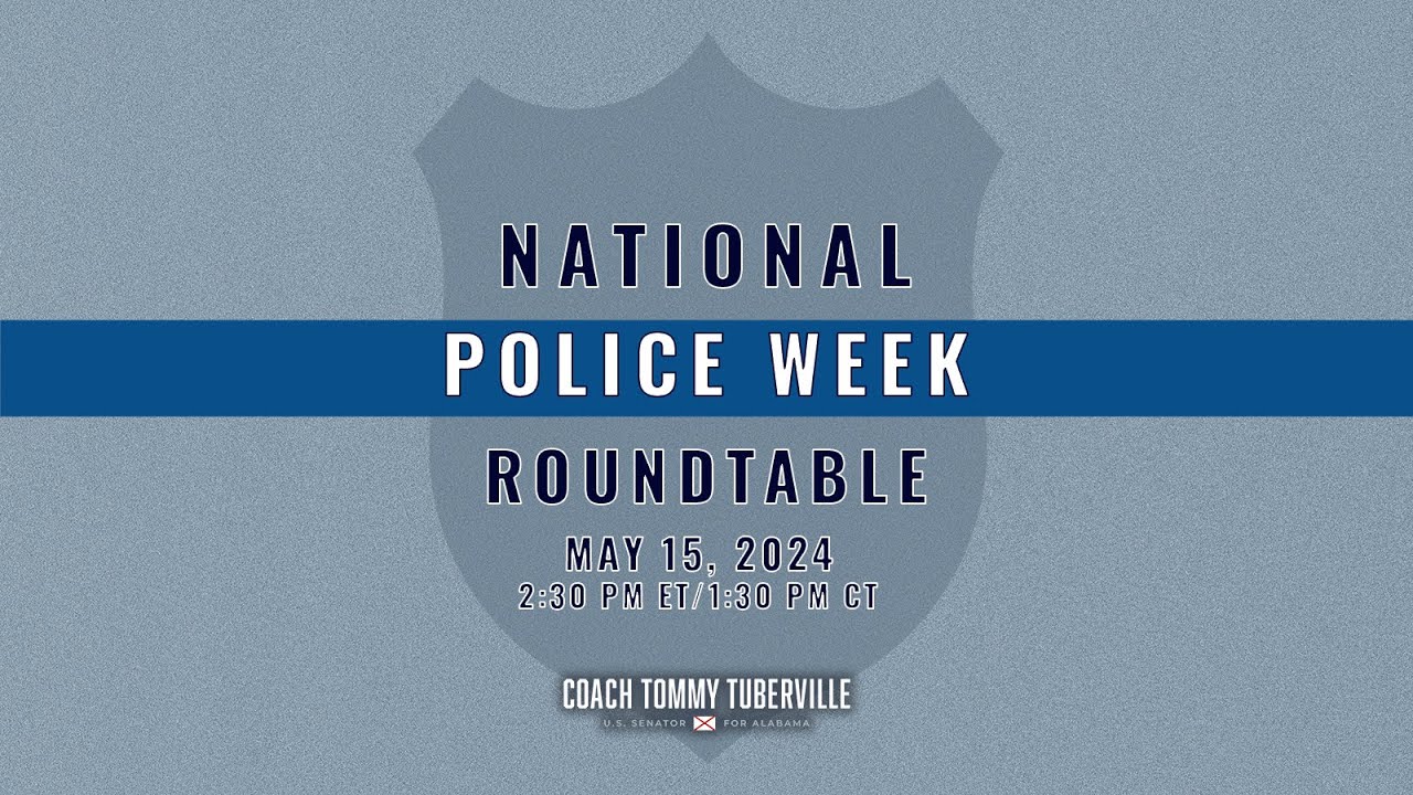 Tuberville Police Roundtable - May 15, 2024 - YouTube