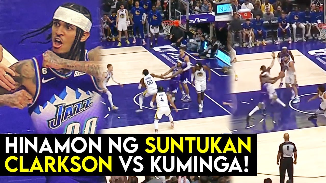 Jordan Clarkson Hinamon ng SUNTUKAN si Kuminga! Pinakitaan ng No Look ...