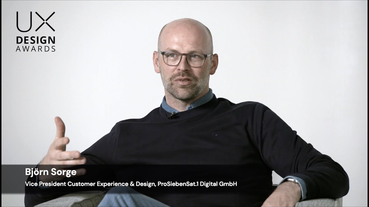 Meet the UX Design Awards jury: Björn Sorge - YouTube