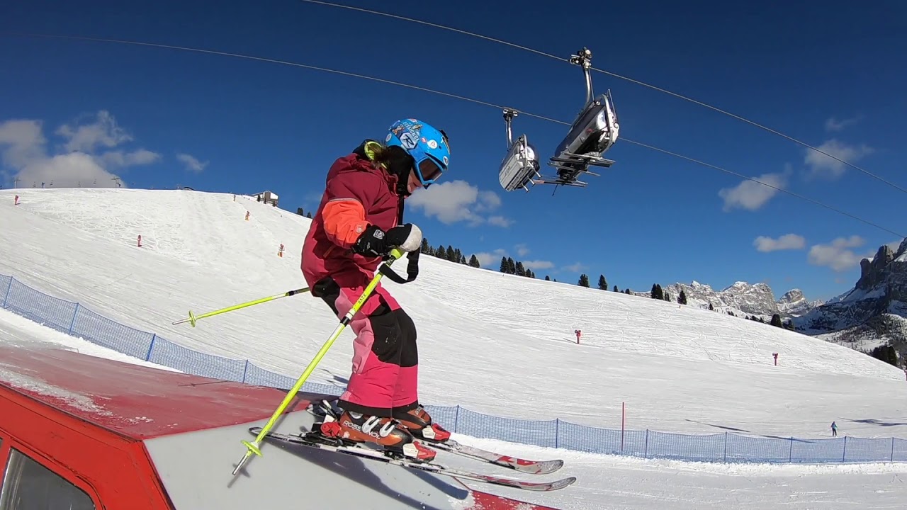 Julia & Filip Val Gardena Sassolungo Snowpark Volvo 02 2019 - YouTube