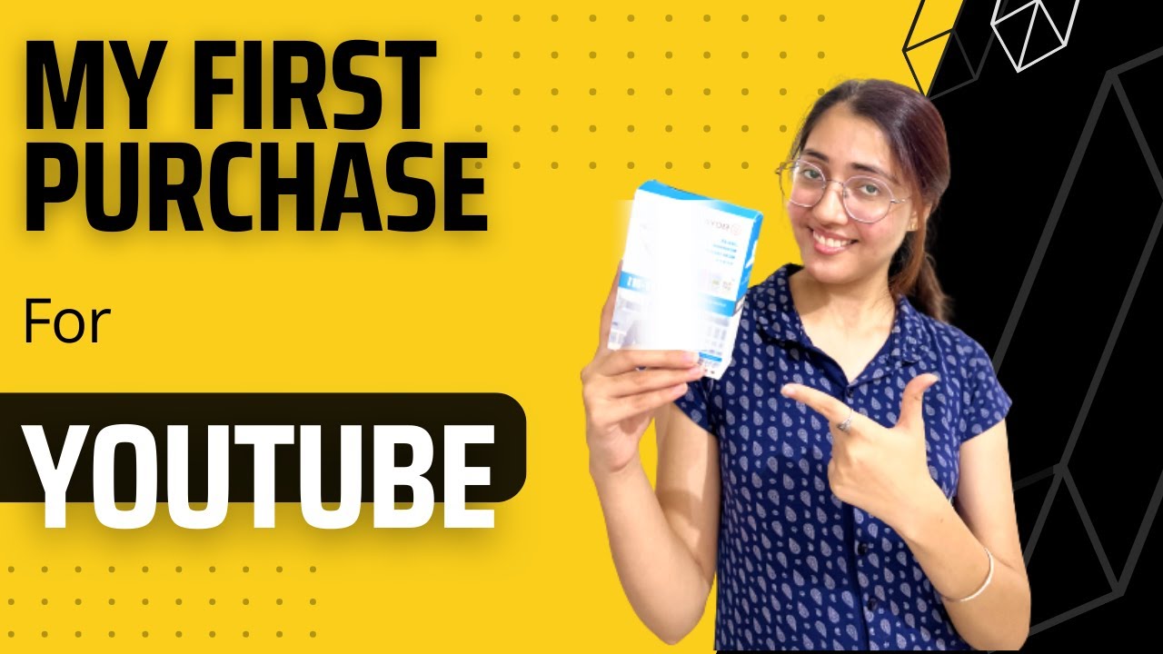 My first purchase for youtube😍 - YouTube