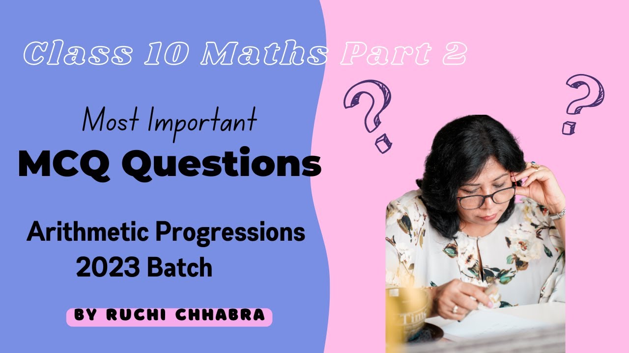 Class 10 Arithmetic Progressions Mcq Chapter 5 Maths Arithmetic