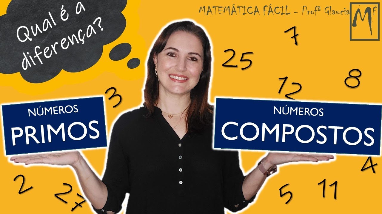 NÚMEROS PRIMOS E NÚMEROS COMPOSTOS [QUAL A DIFERENÇA?] | Profª Glaucia ...