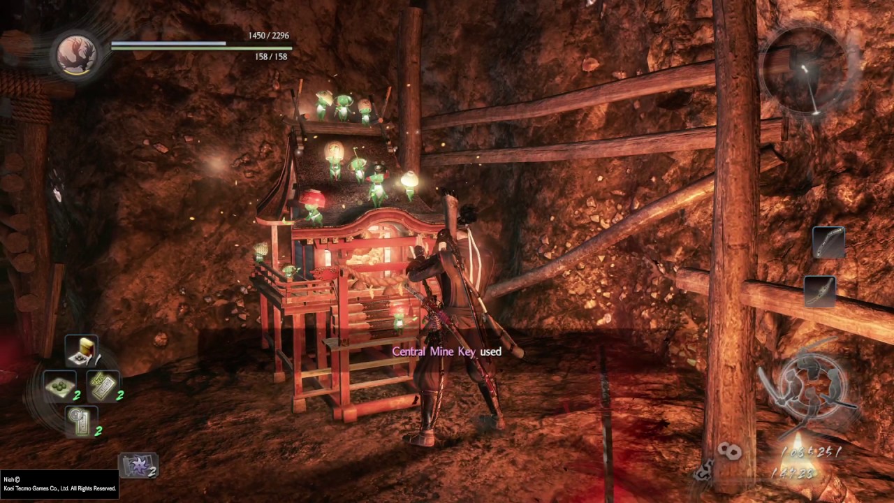 Nioh Less than 2min rush for Great Centipede's Fang for Kingo's - YouTube