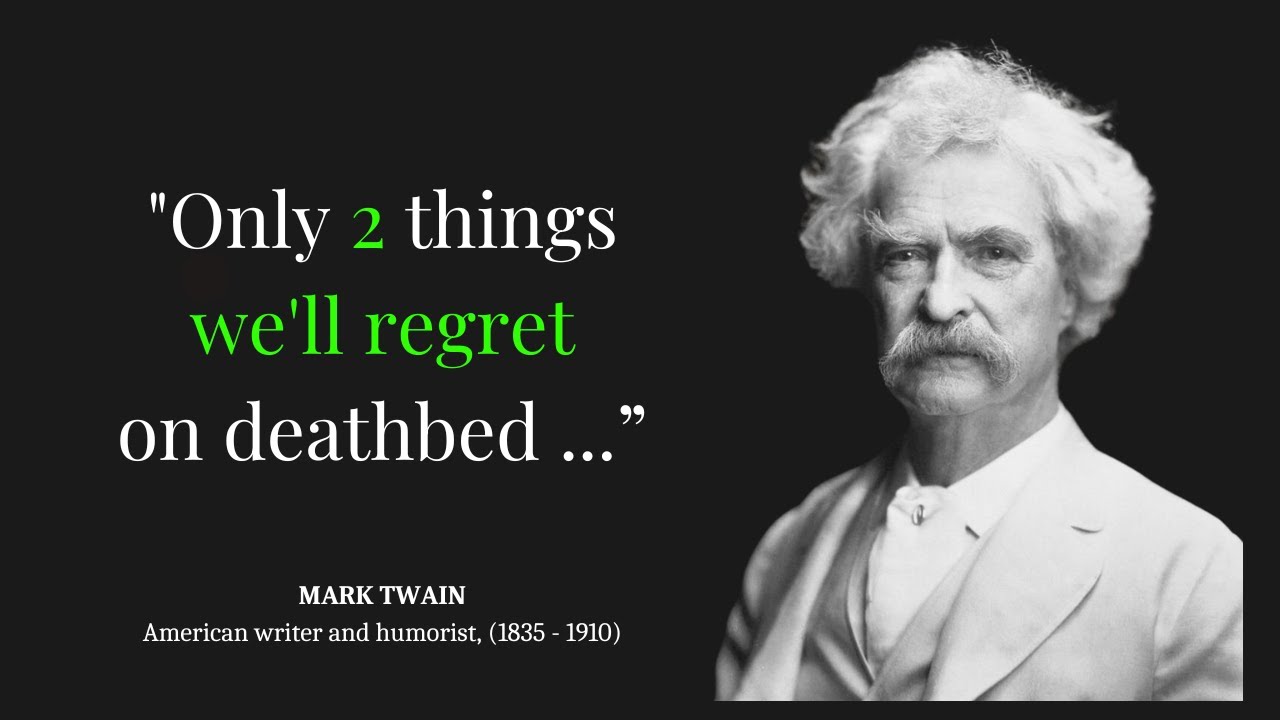 Mark Twain's life changing lessons that everyone should listen - YouTube