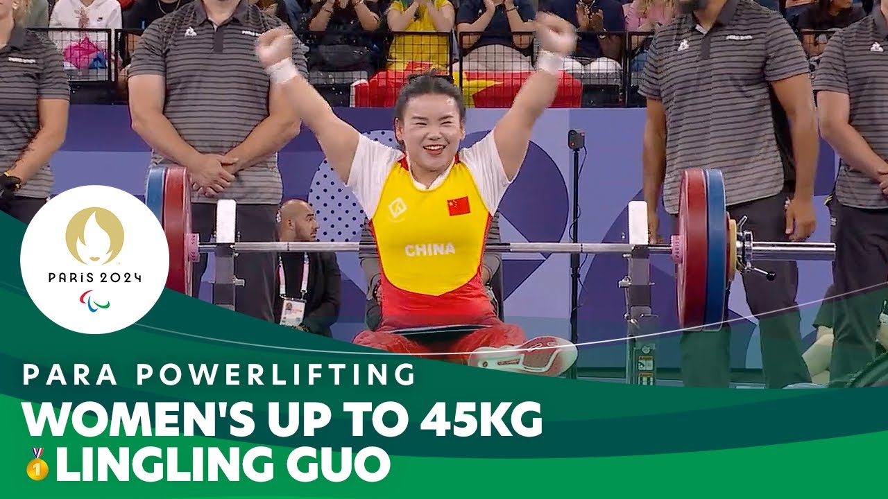 🇨🇳 Lingling Guo Shines in Women's up to 45Kg Final | Para Powerlifting ...