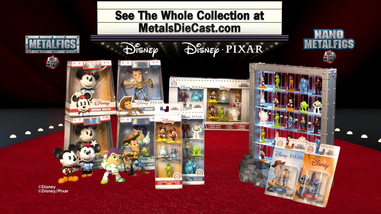 Disney and Disney Pixar Nano Metalfigs from Jada Toys - YouTube