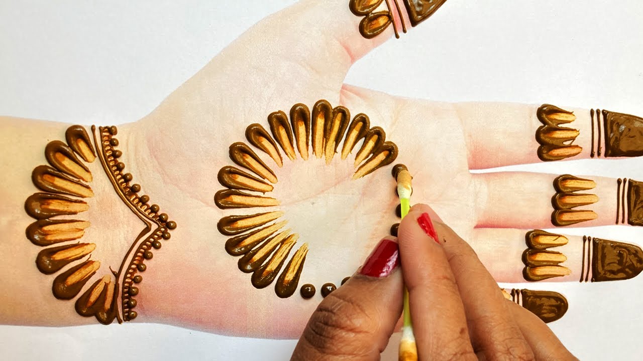 NEW Cotton Bud Mehndi Trick Using Mehndi Gol Tikki | Easy Ramzan ...