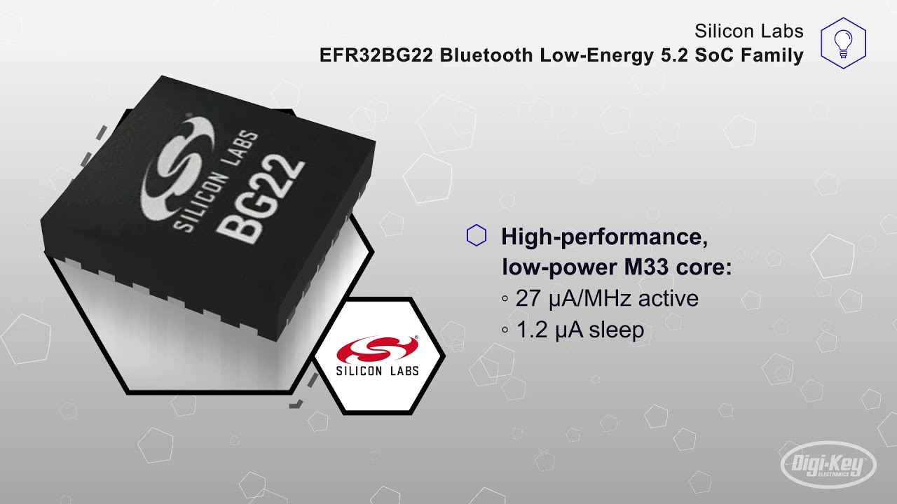 EFR32BG22 Bluetooth Low-Energy 5.2 SoC Family | Datasheet Preview - YouTube
