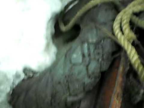 Спуск под лёд.Нагатинский затон.Москва.21.03.2010г..AVI