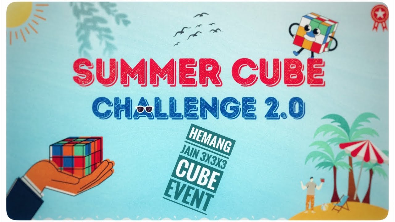 Cubelelo Events | Summer Cube Challenge 2.0 | 3x3x3 Cube Event | Hemang ...