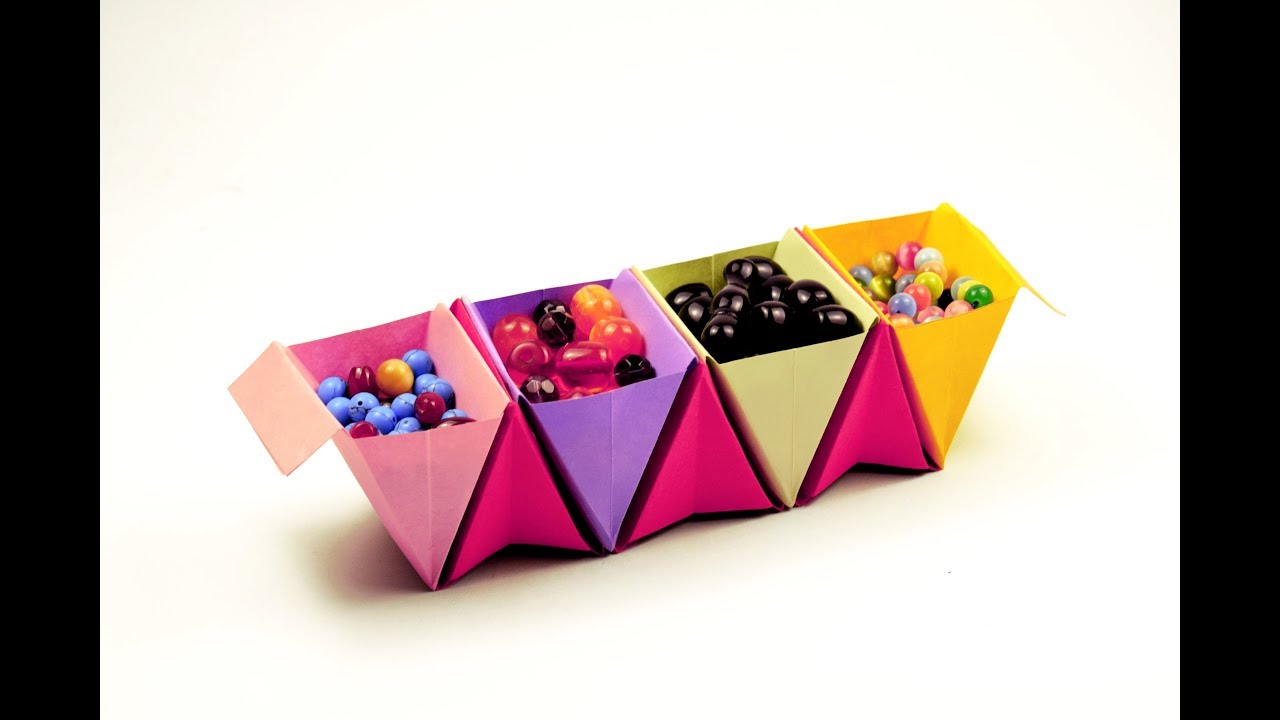 Accordion Box | Paper Folding | Paper Crafts - YouTube