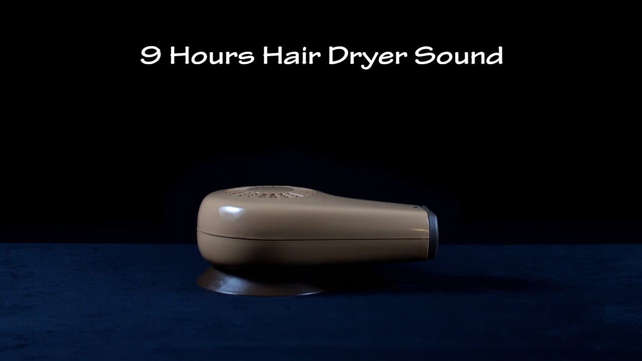 Hair Dryer Sound 62 (Static) | ASMR | 9 Hours White Noise to Sleep and ...