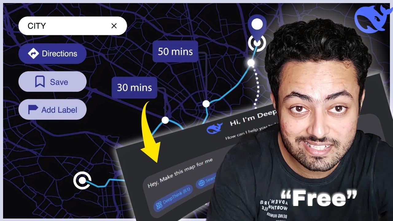 DeepSeek - R1 Helped Me Create a Map in Just 2 Minutes! 🤯😮 - YouTube
