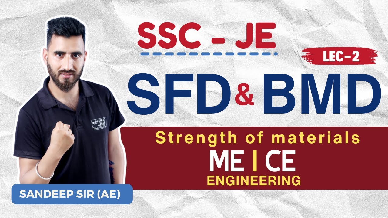 LEC 02 ||Shear Force and Bending Moment | STRENGTH OF MATERIALS -Civil ...