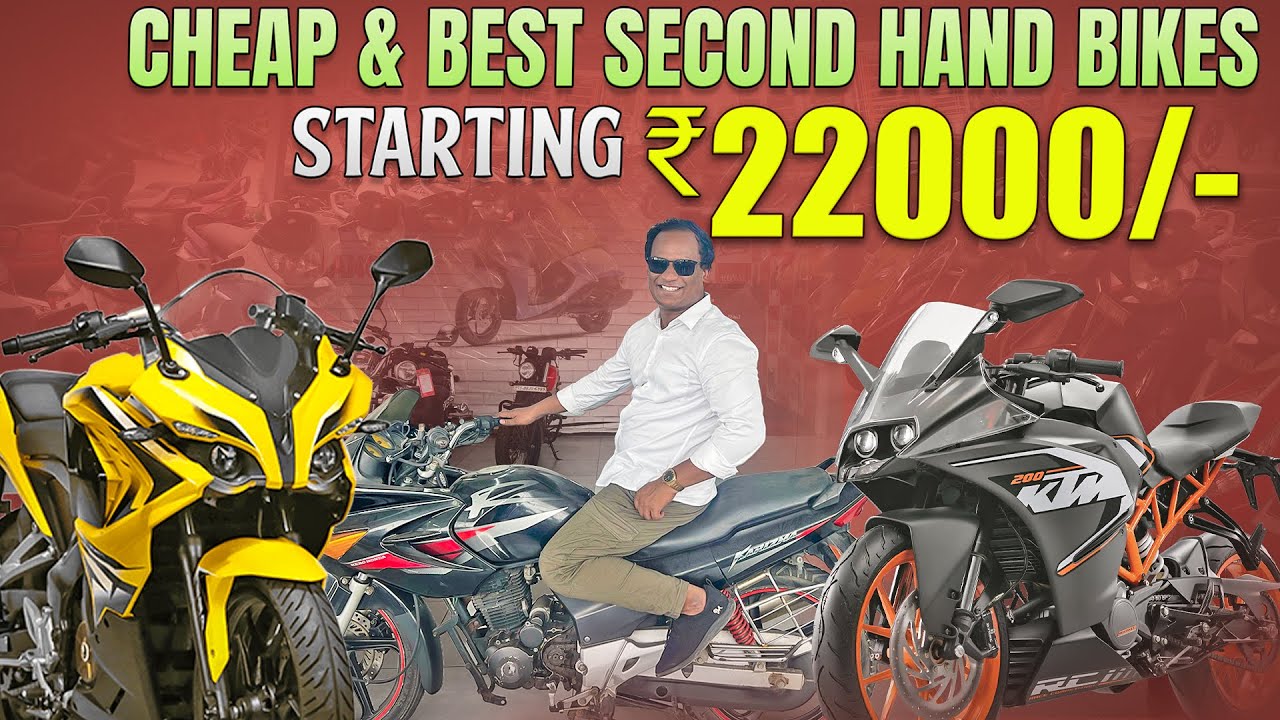 cheap and best second hand bikes in kukatpally ||starting from 22000 ...