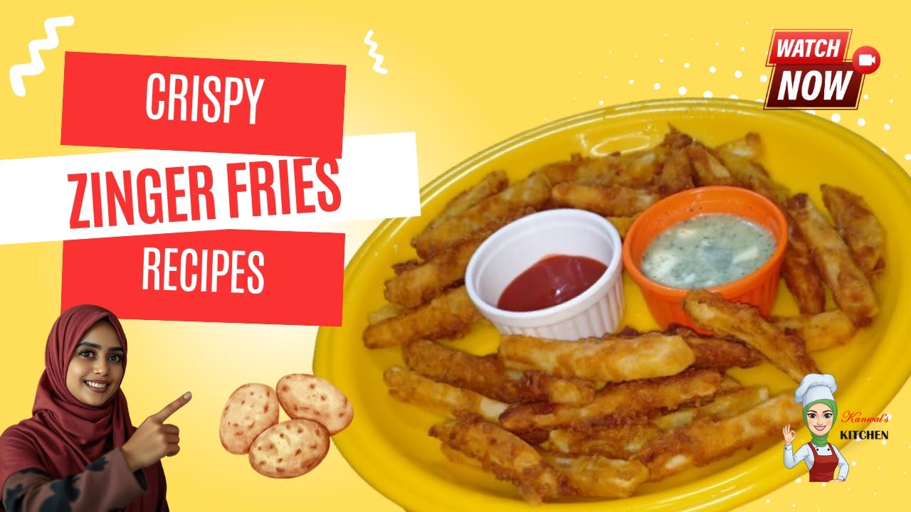Crispy Zinger Fries Recipe by Kanwal's Kitchen - YouTube