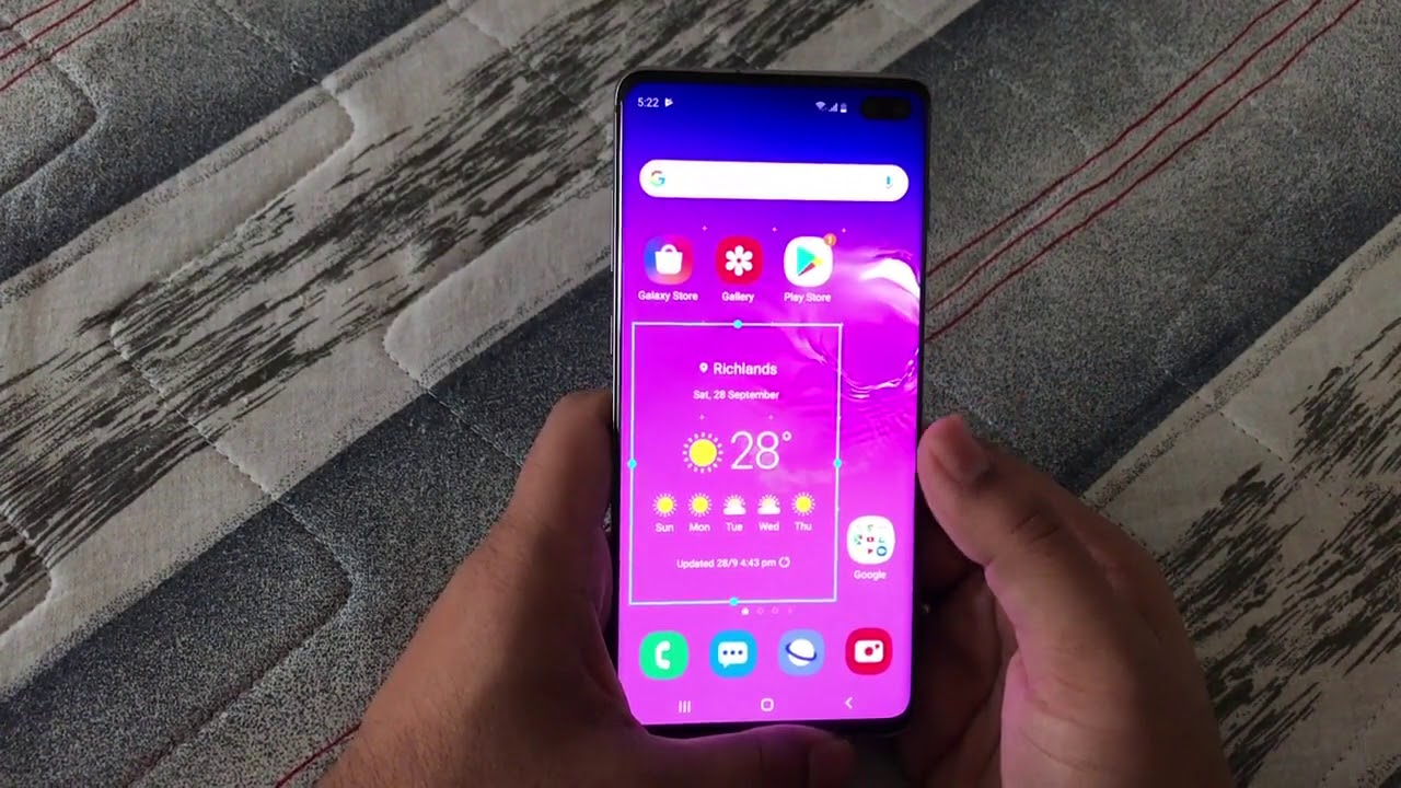 How To Add Weather Widget To Samsung Galaxy S10 Home Screen YouTube How To Add Weather Widget To Samsung Galaxy S10 Home Screen YouTube