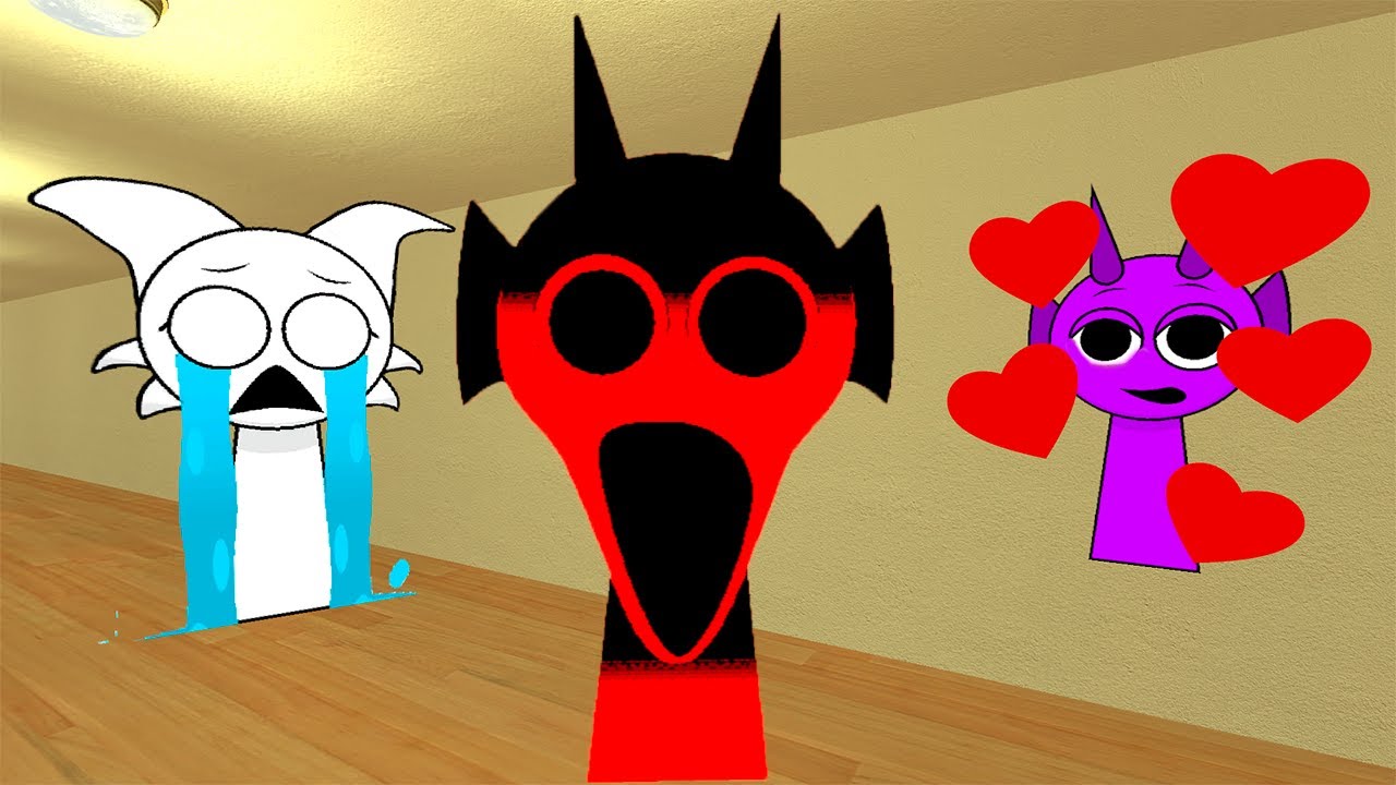 Sprunki Durple is going crazy because his baby is loved by Sprunki ...