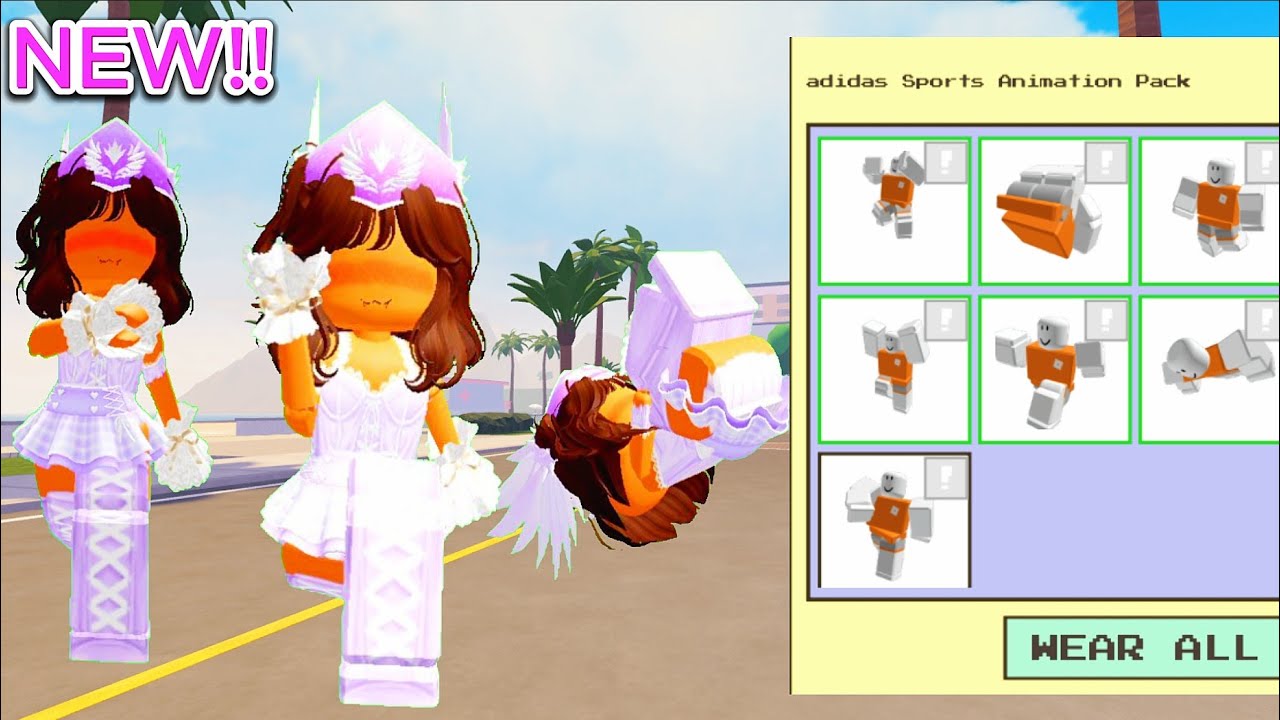 NEW!! SECRET ANIMATION PACK (ADIDAS SPORTS) FOR BERRY AVENUE ID/CODES ...