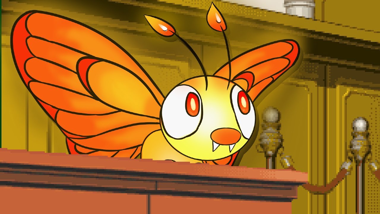 FireRed Butterfree: Ace Attorney: Pokemon of Justice - YouTube