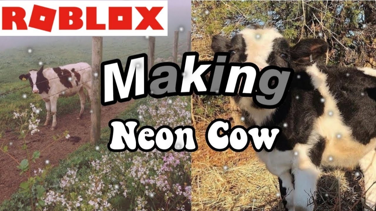 Making a neon cow ~Roblox adopt me - YouTube