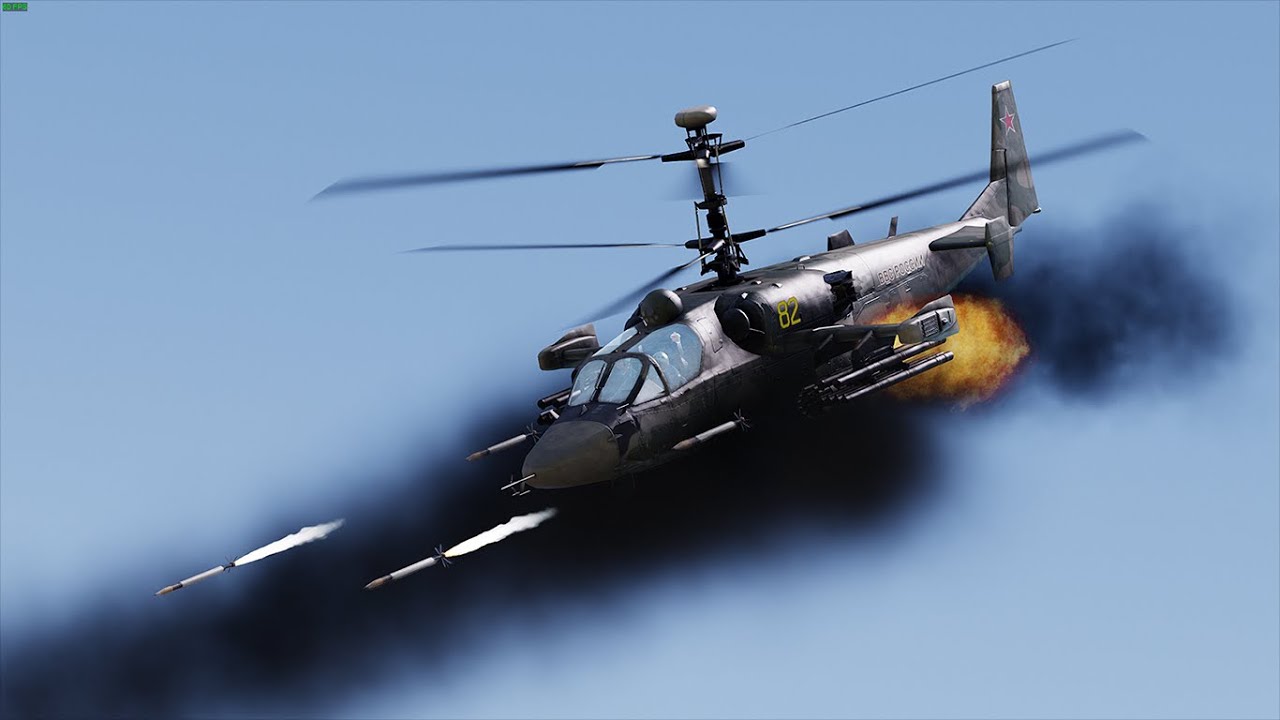 KA-52 Alligator Gunship Rocket Barrage | Arma 3 | - YouTube