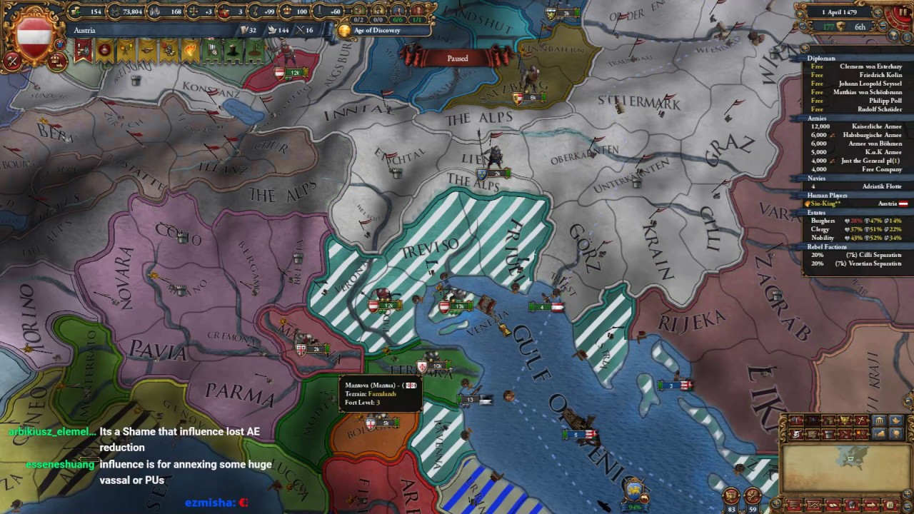 EU4 1.30 Coolest Time to Receive Curia! - YouTube