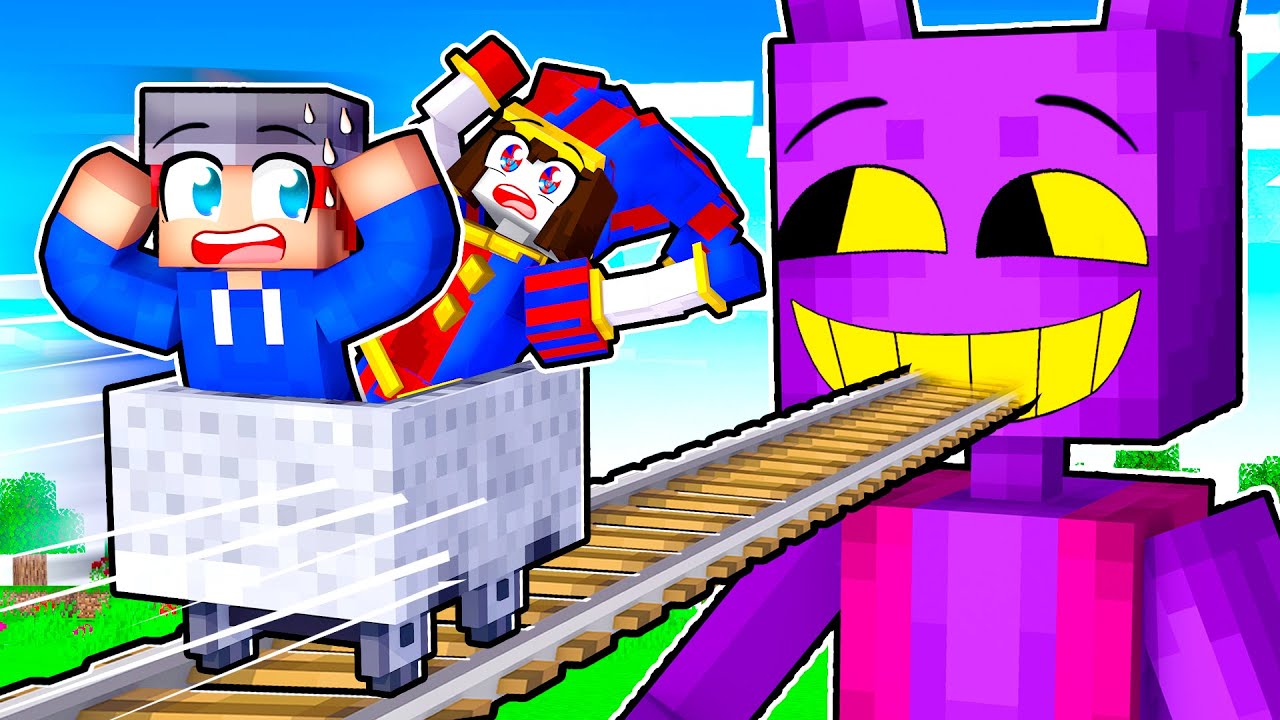 Minecraft Cart Ride into JAX With POMNI! The Amazing Digital Circus ...