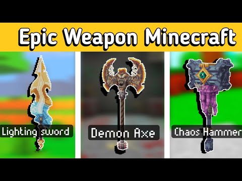 AddOn Epic Weapon Minecraft 1.21 || Minecraft Addon showcase - YouTube