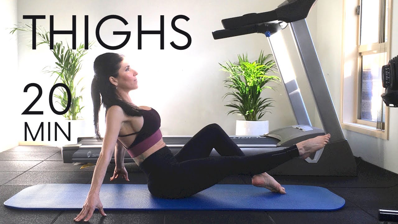 20 Min Intense Thigh Gap Workout / Best Exercises To Lose Thigh Fat ...